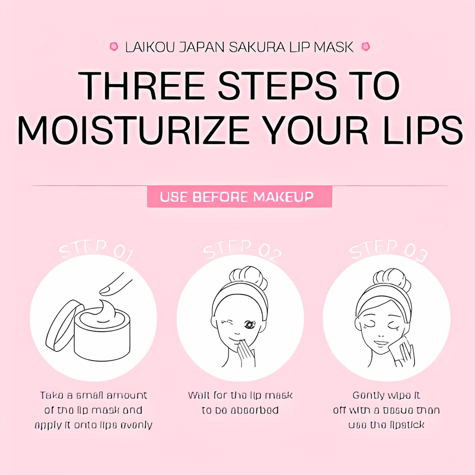 LAIKOU Japan Sakura Lip Mask – SolveYou Bangladesh